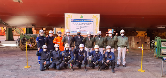 ㈜KSS해운, 신조 VLGC 'GAS IVORY호' Keel Laying 행사 실시